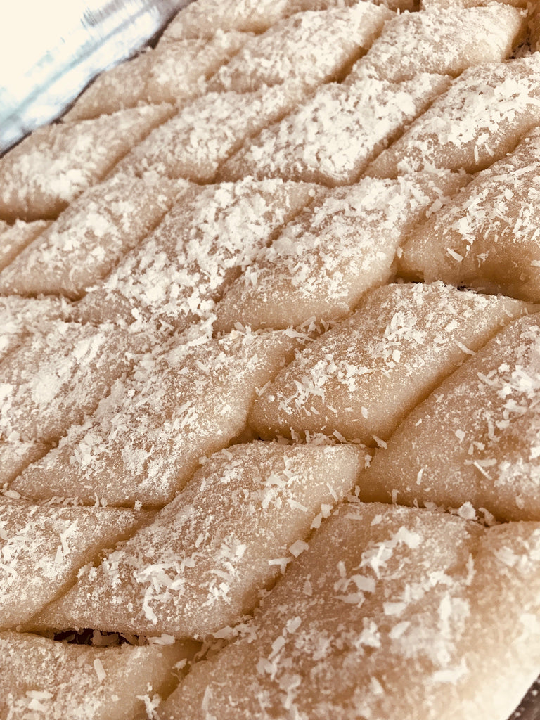 Coconut Mochi Rice Cakes "Espasol" – jamblossoms