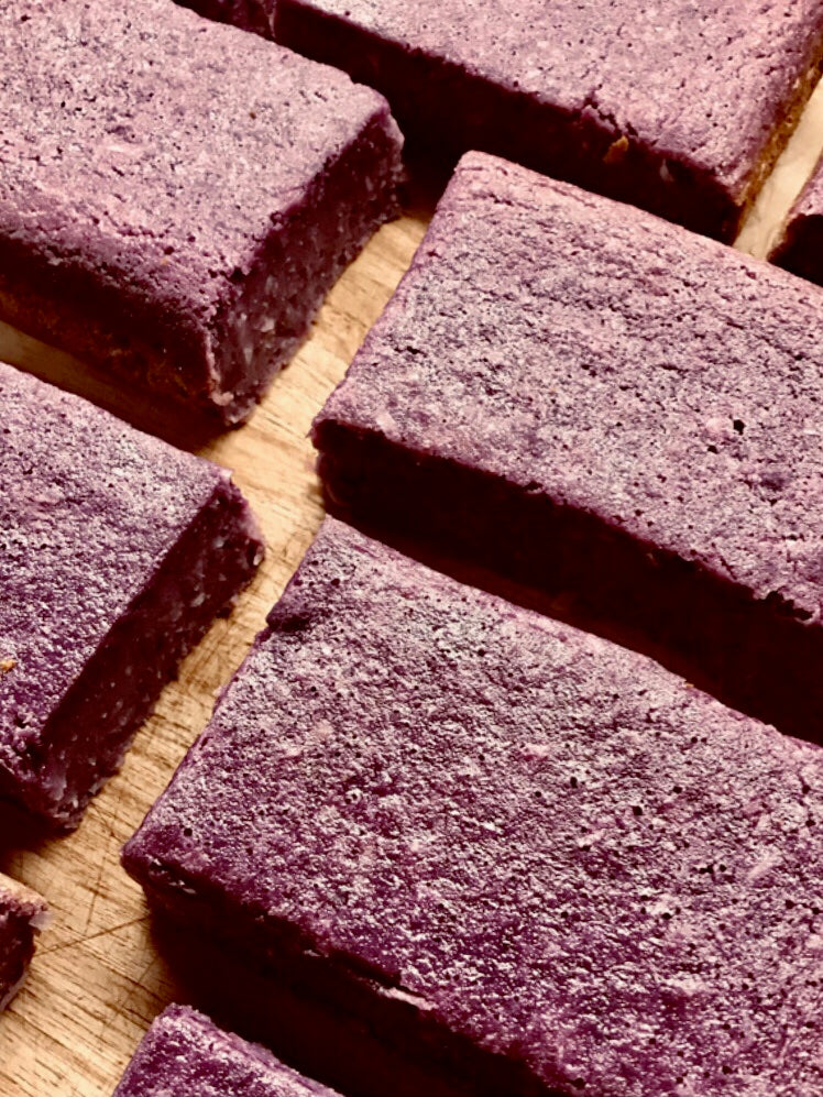 Coconut Ube Cassava Cake "Sweet Purple Yam" – jamblossoms